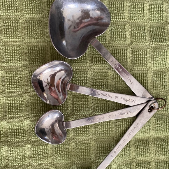 Kate Aspen | Kitchen | Kate Aspen Set 4 Stainless Steel Heart Shaped ...